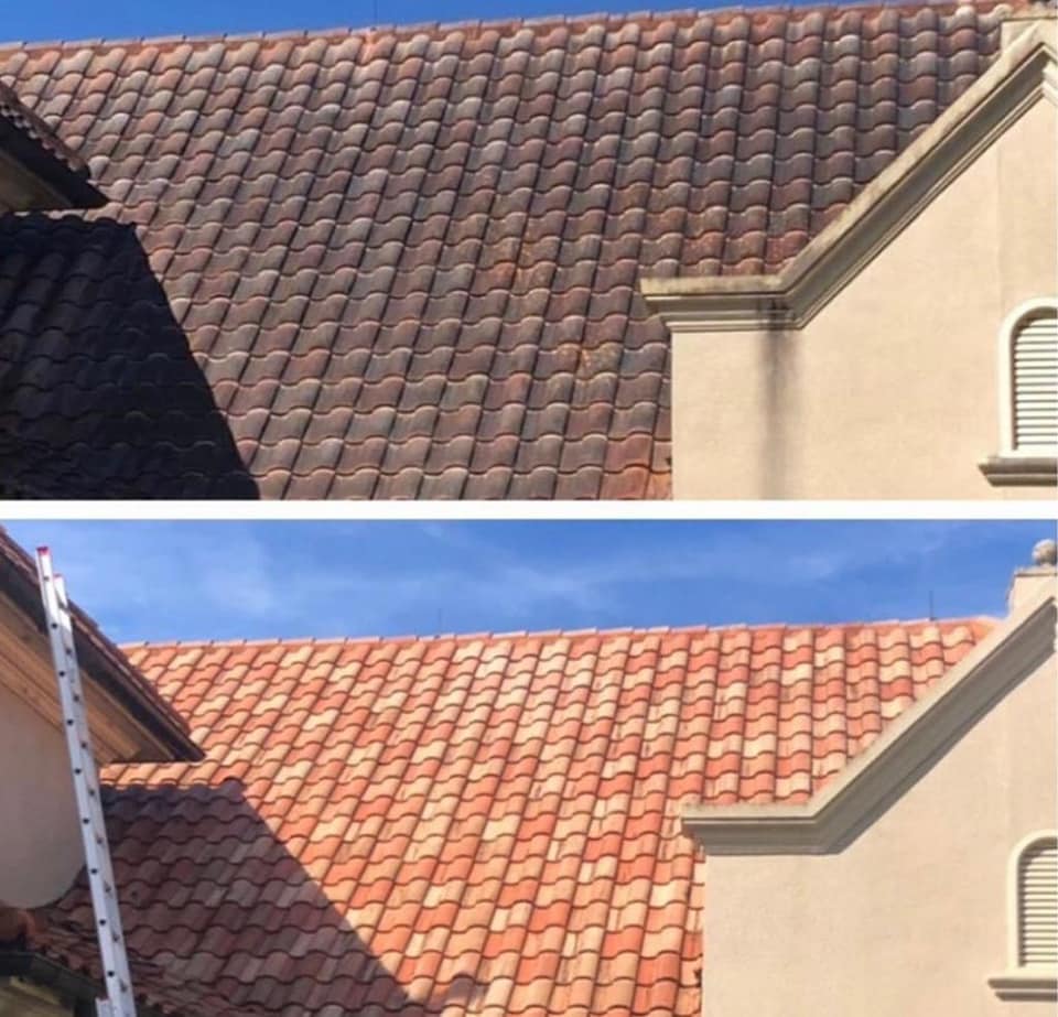 Pressure Washing Roof Tiles - Green & Clean Professionals